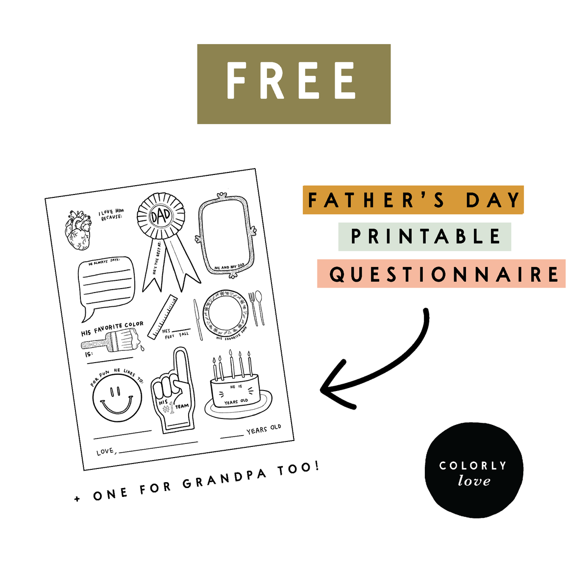 Father's Day Freebie – Colorly Love