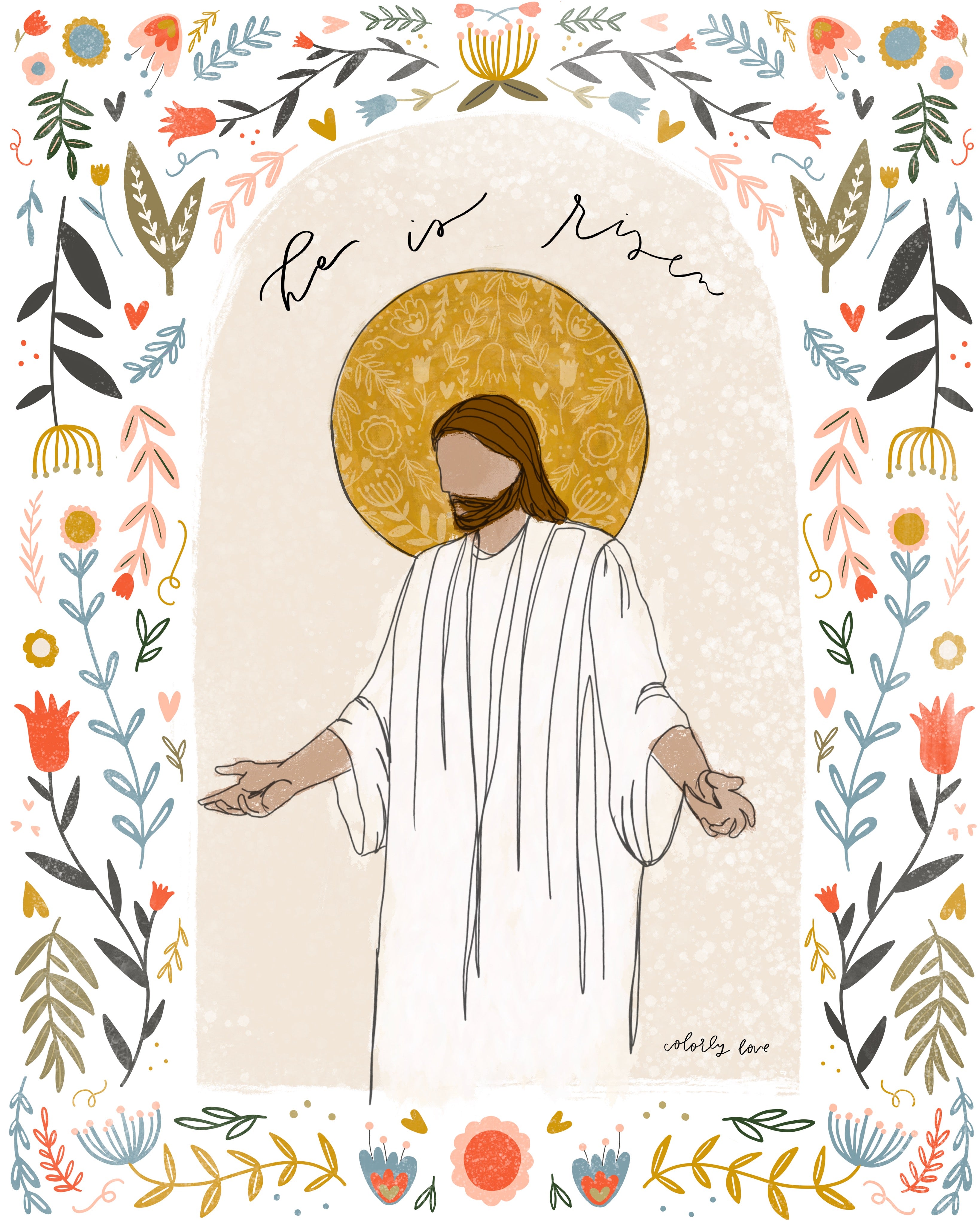 He Is Risen 8x10 Prints – Colorly Love